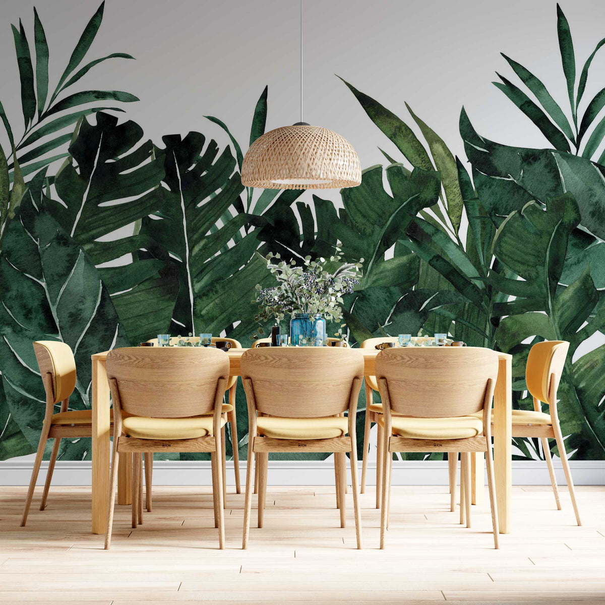 Tropical greenery WIV-544 Wall Mural - Transform Your Space with Lush ...