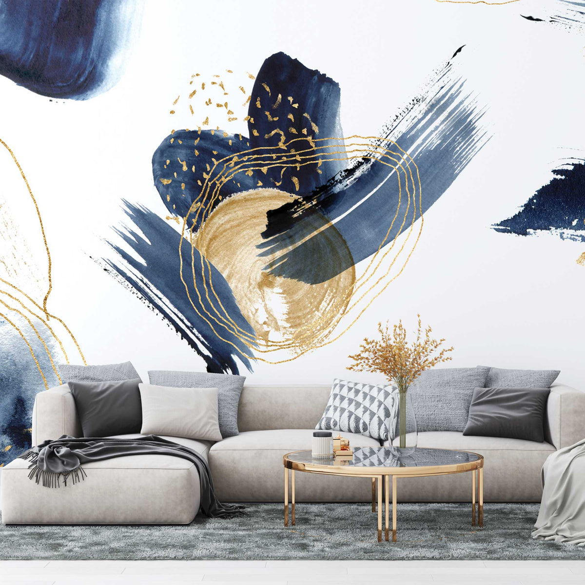 Artic WIV-494 - A Modern Abstract Wall Mural for Contemporary Interior ...