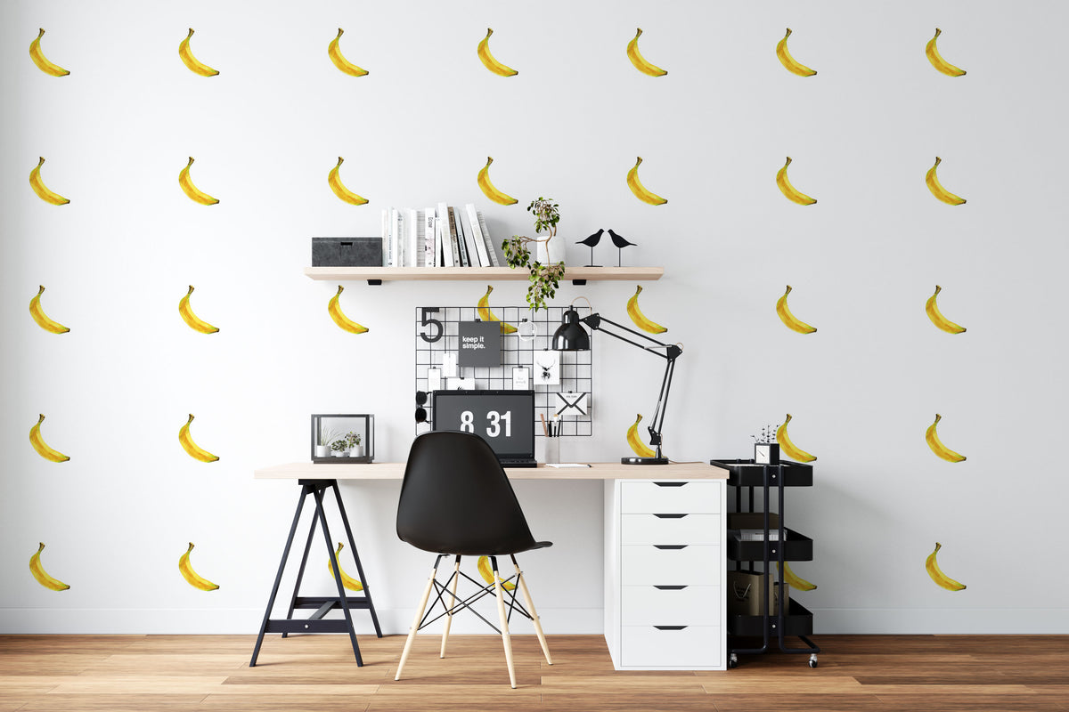 Bananas wall mural WIV-835 - A Playful and Tropical Statement for Your ...
