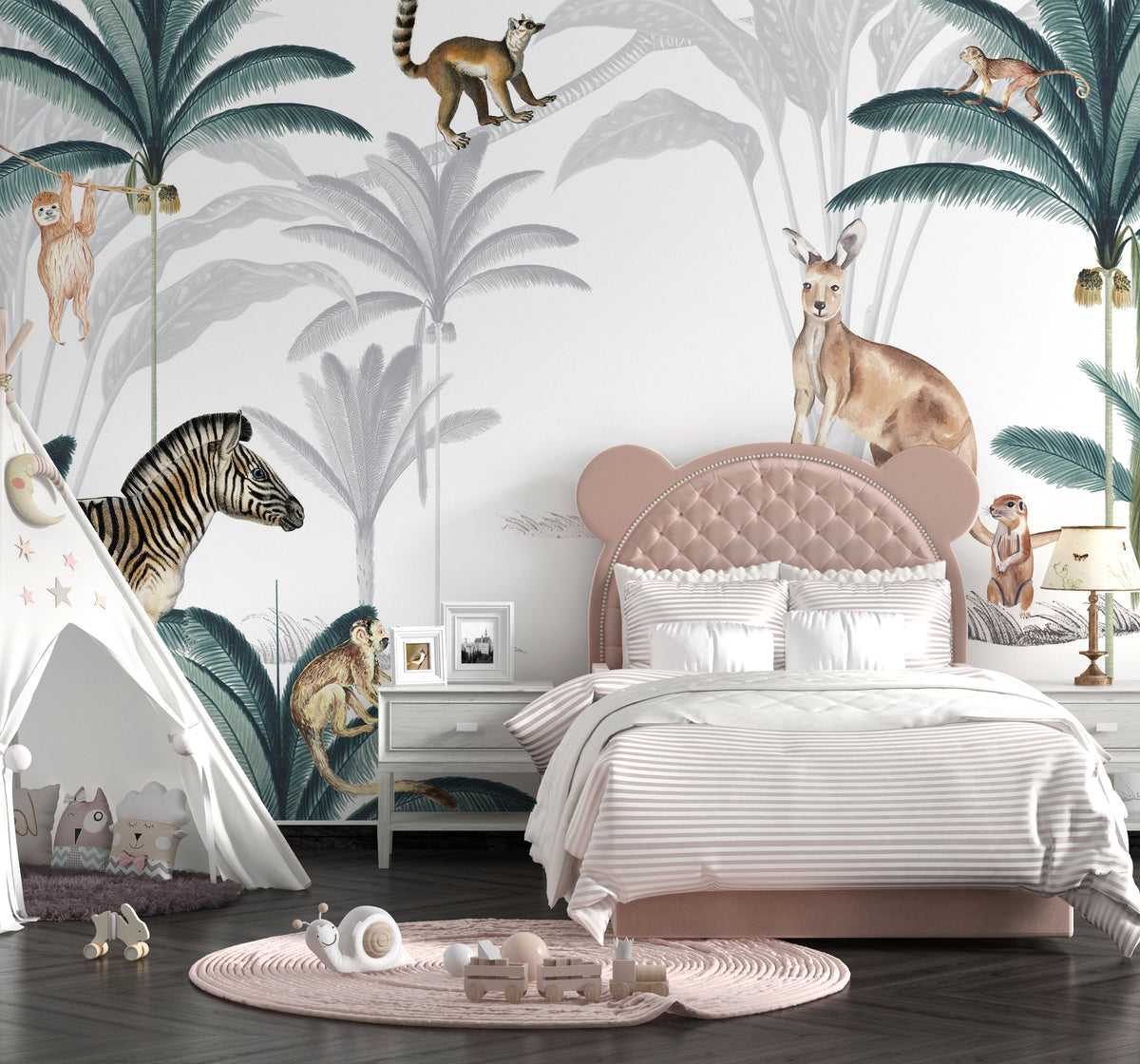 The Wild Zoo WIV-352 - Wall Mural – Transform Your Child's Room into a ...