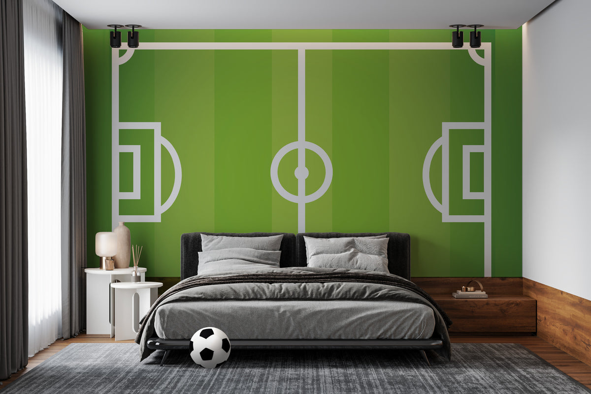 Football field wall mural WIV-889 - Bring the Game to Your Space – Wall ...