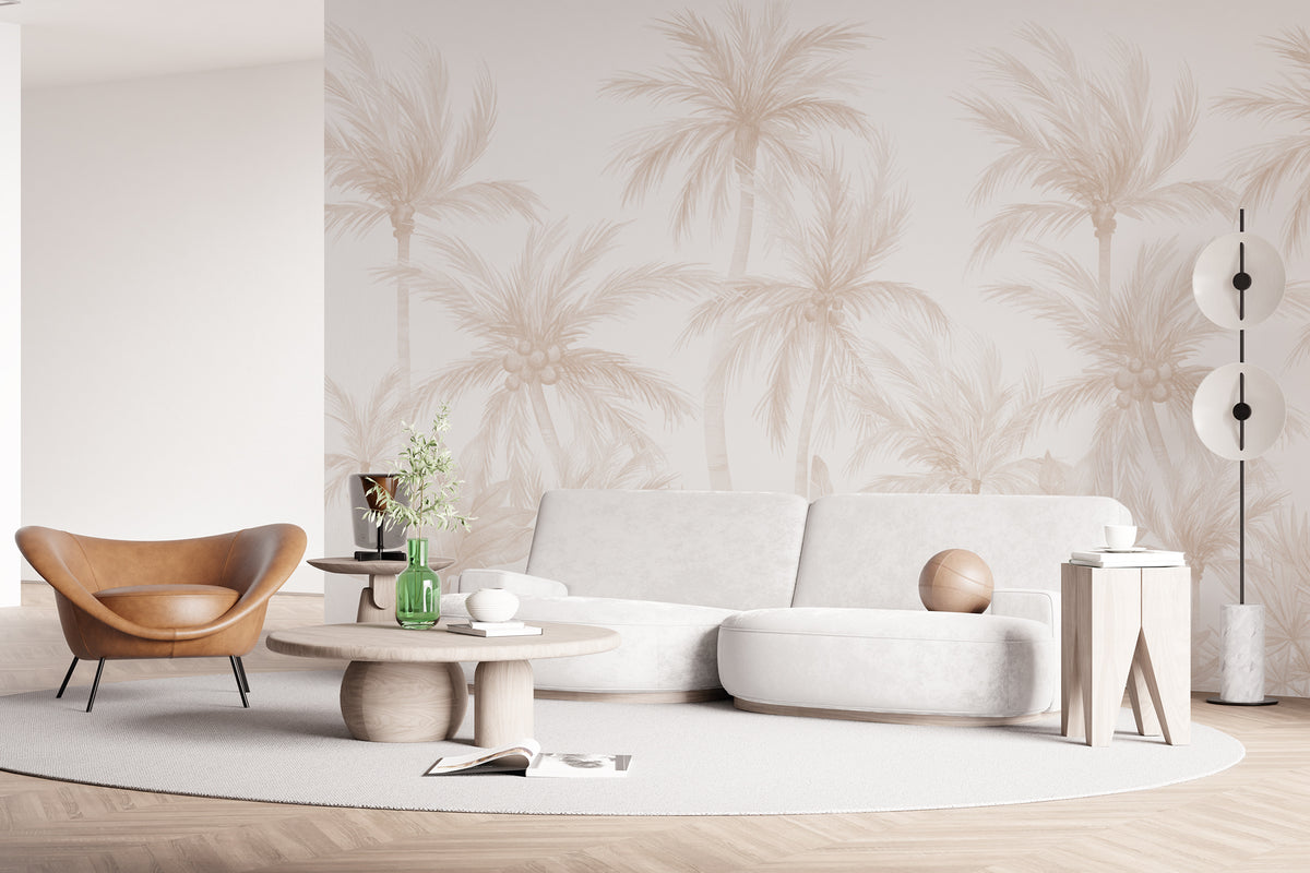 Soft Palm Trees WIV-974 – Wall in vogue