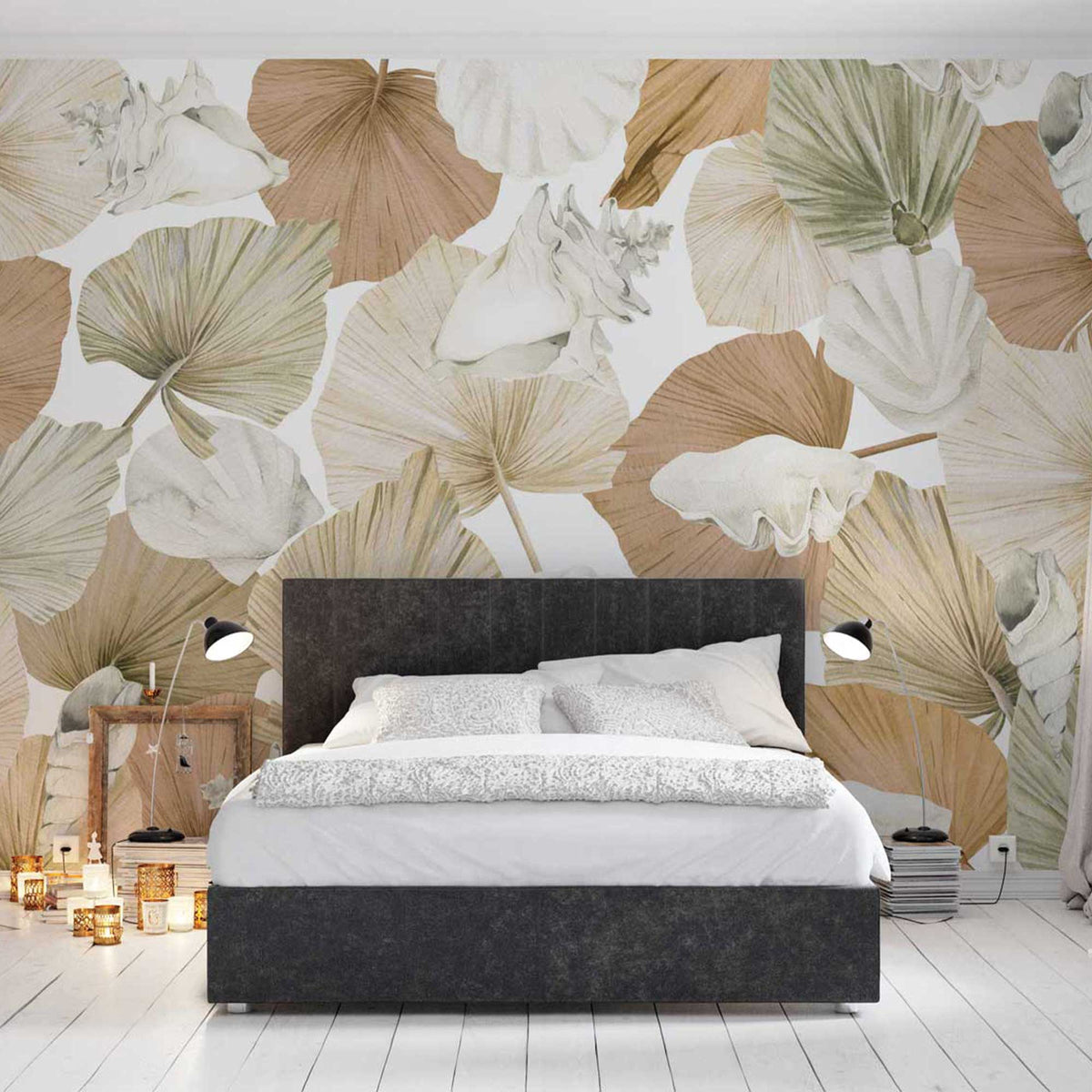 Gulf oyster shell WIV-520 - A Coastal-Inspired Wall Mural for Tranquil ...