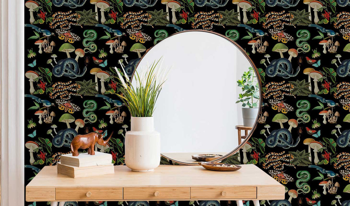 Botanicals Mushrooms WIV-857 - Enrich Your Space with a Unique Botanic ...